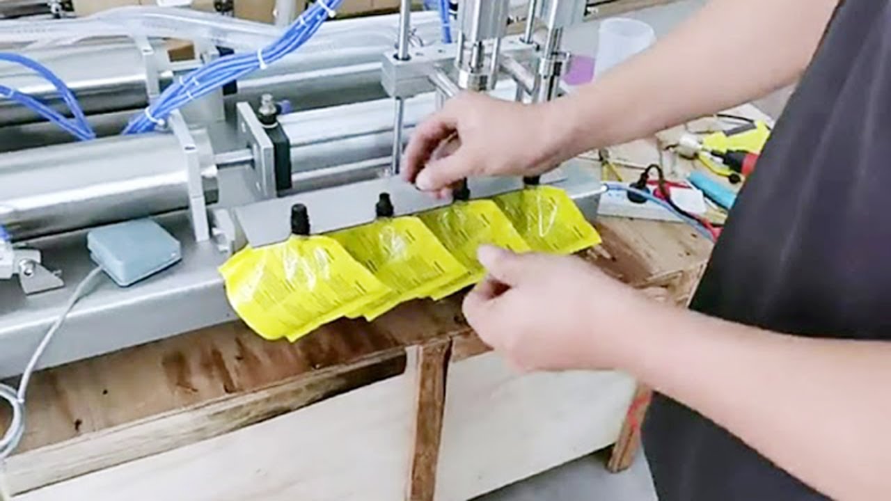 semi automatic spout pouches filling capping machine doypack filler ...