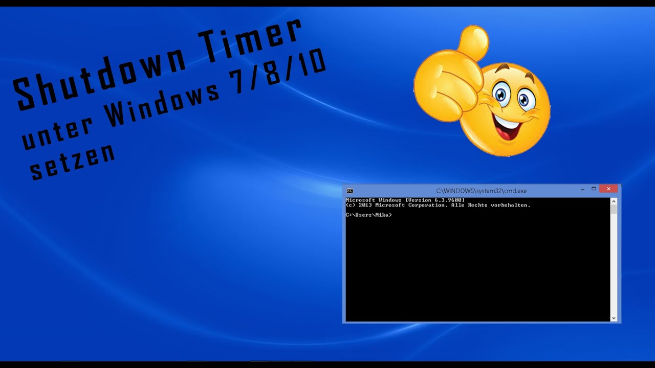 How to: Shutdown Timer setzen unter Windows 7/8/10 | German ...