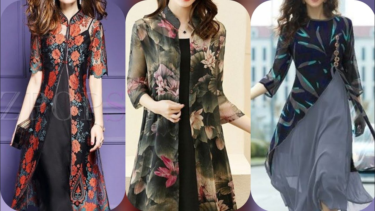 beautiful long chiffon cardigans styles for women's 2019 - YouTube