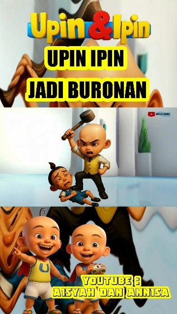 Upin Ipin Pukul Jarjit Jadi Buronan #upinipin #memes #animasulucu #lucu ...