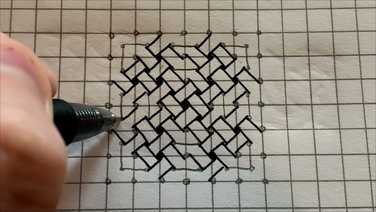 Fun Celtic Knot Square Design - YouTube