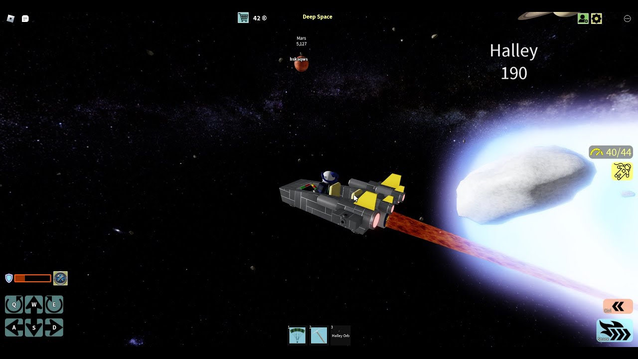 Roblox Space Simulator: getting halley orb - YouTube