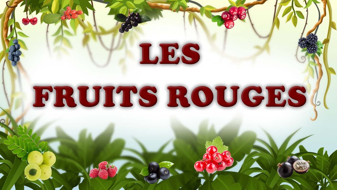 Apprendre Les Fruits Rouges /Learn Red Fruits For Kids#fruits # ...