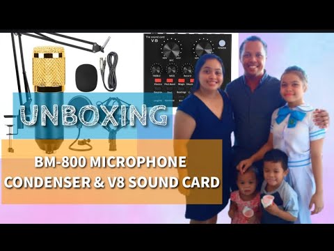 UNBOXING AND HOW TO SET UP BM-800 WITH V8 SOUND CARD - YouTube
