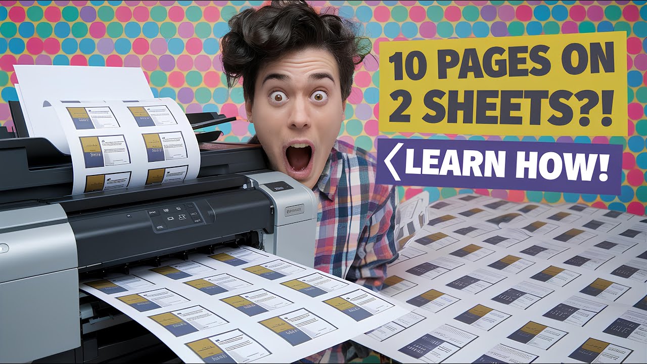 Print Smart | How to Fit 10 PDF Pages into Just 2 Pages! 🚀|tutorial for ...