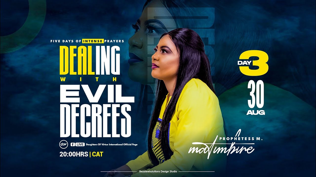 Dealing with evil decrees (Day 4) ~ Prophetess Memory Matimbire - YouTube