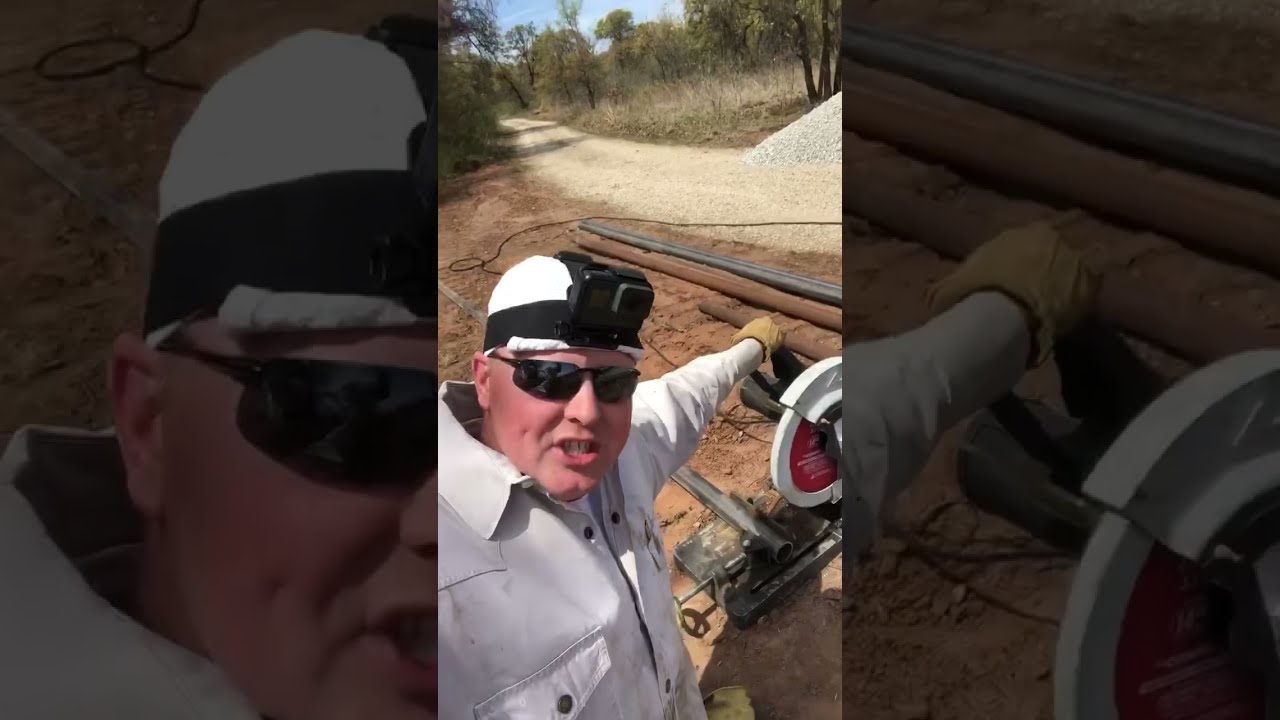 CHOP SAW FOR CUTTING PIPE AND PIPE FENCE - YouTube