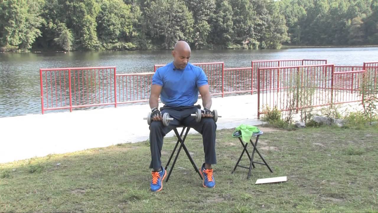 Great Chair Exercises for Men : Mind Your Muscle - YouTube
