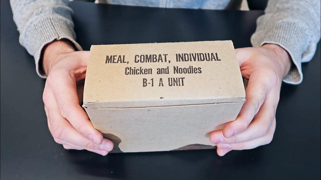 1969 C Ration B-1A Unit US MRE (Meal Ready to Eat) - YouTube