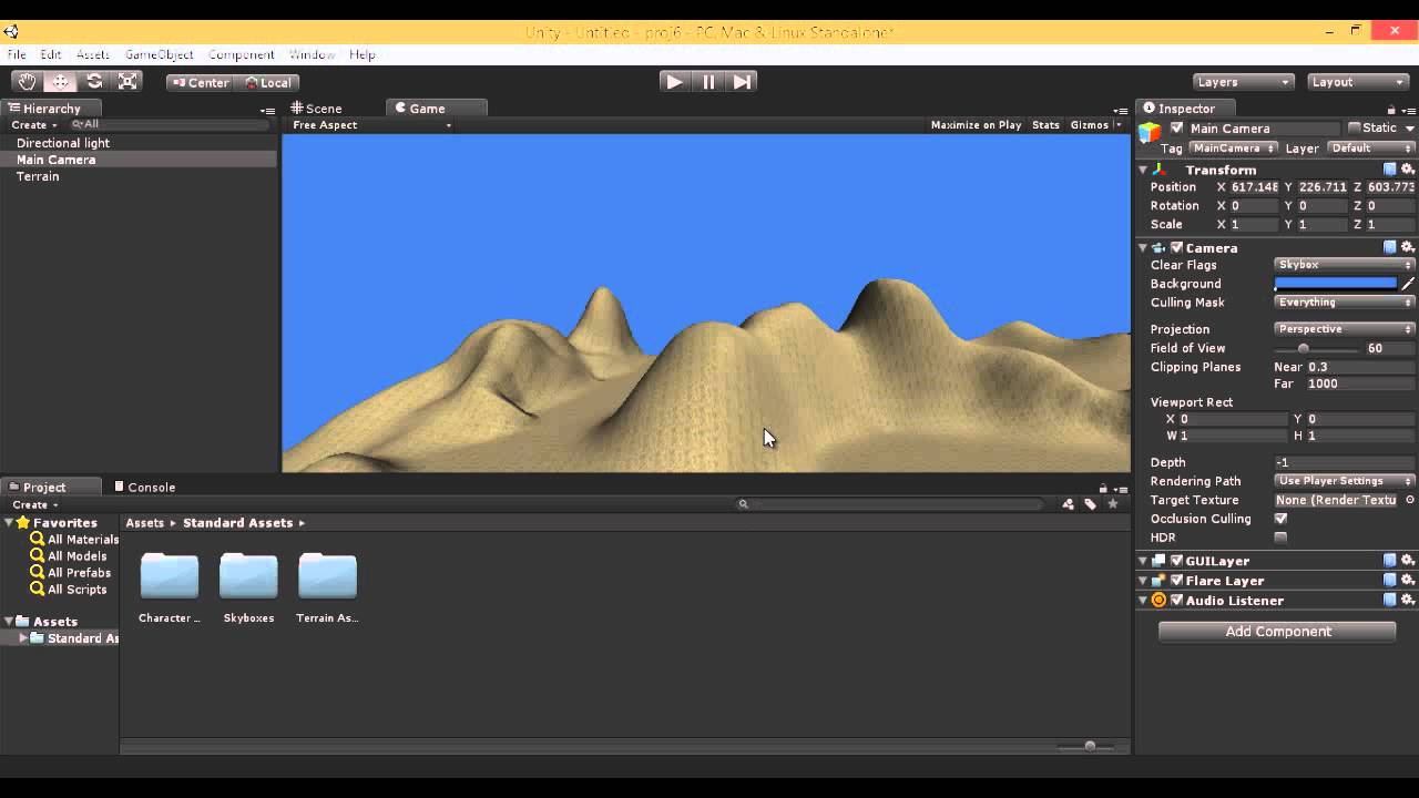 شرح صناعة الألعاب الإلكترونية UNITY 3D الدرس الثالث - YouTube