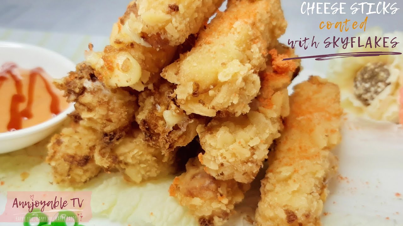 CHEESE STICKS coated with SKYFLAKES | EASY SNACKS RECIPE - YouTube