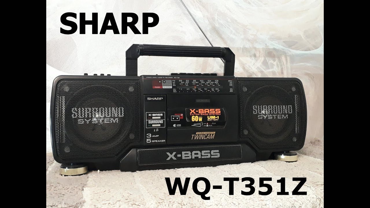 SHARP WQ-T351Z профилактика и ремонт/Винтажная аудиотехника. - YouTube