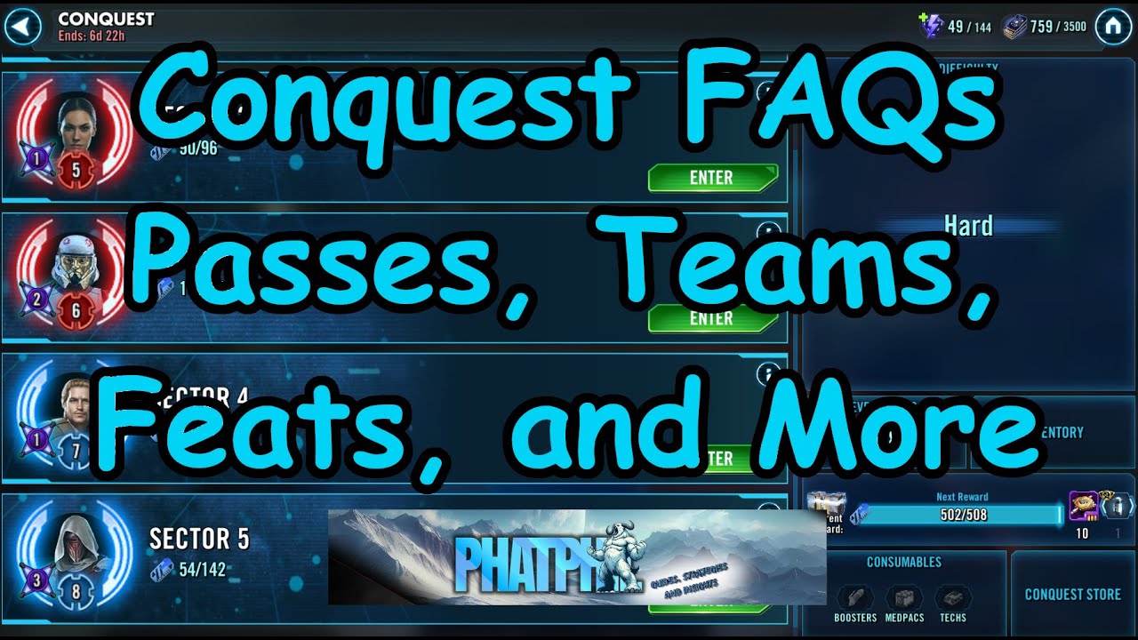 Conquest FAQs - Underrated Teams, Passes Worth It, Cheesing Feats ...