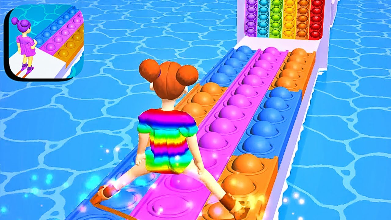 Pop it Roller - All Levels Gameplay Android,ios (Levels 91-97) - YouTube