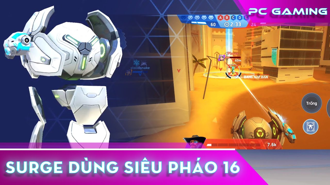 [ Mech Arena VN# 371] Surge dùng Siêu pháo 16 - Surge with Railgun 16 ...