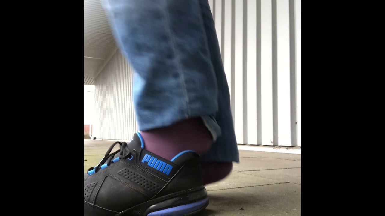 Shoeless Walk with purple Socks - YouTube