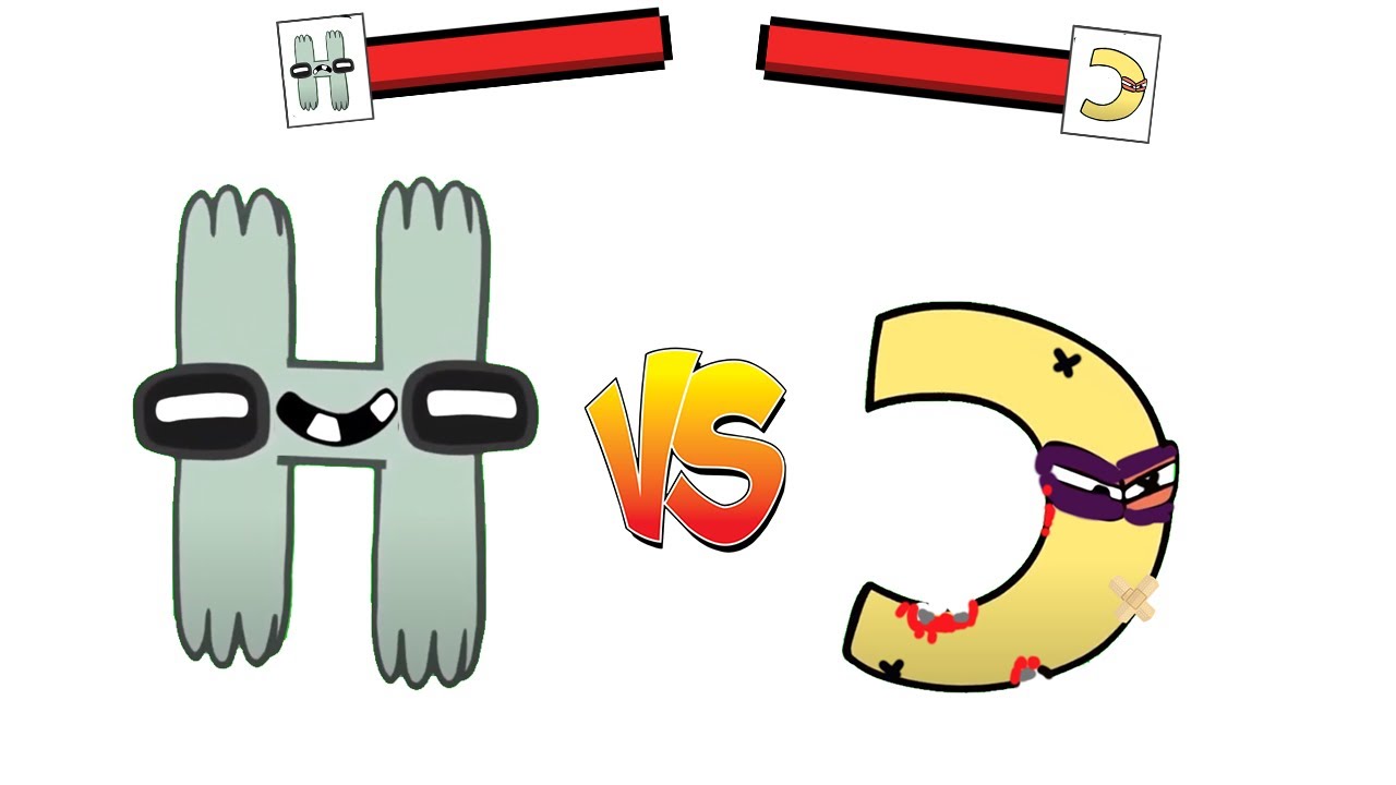 Alphabet lore but it's fight (H vs C) - YouTube