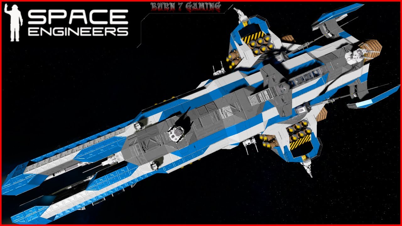 Space Engineers ship interior showcase - "Gungnir" Destroyer - Blue ...