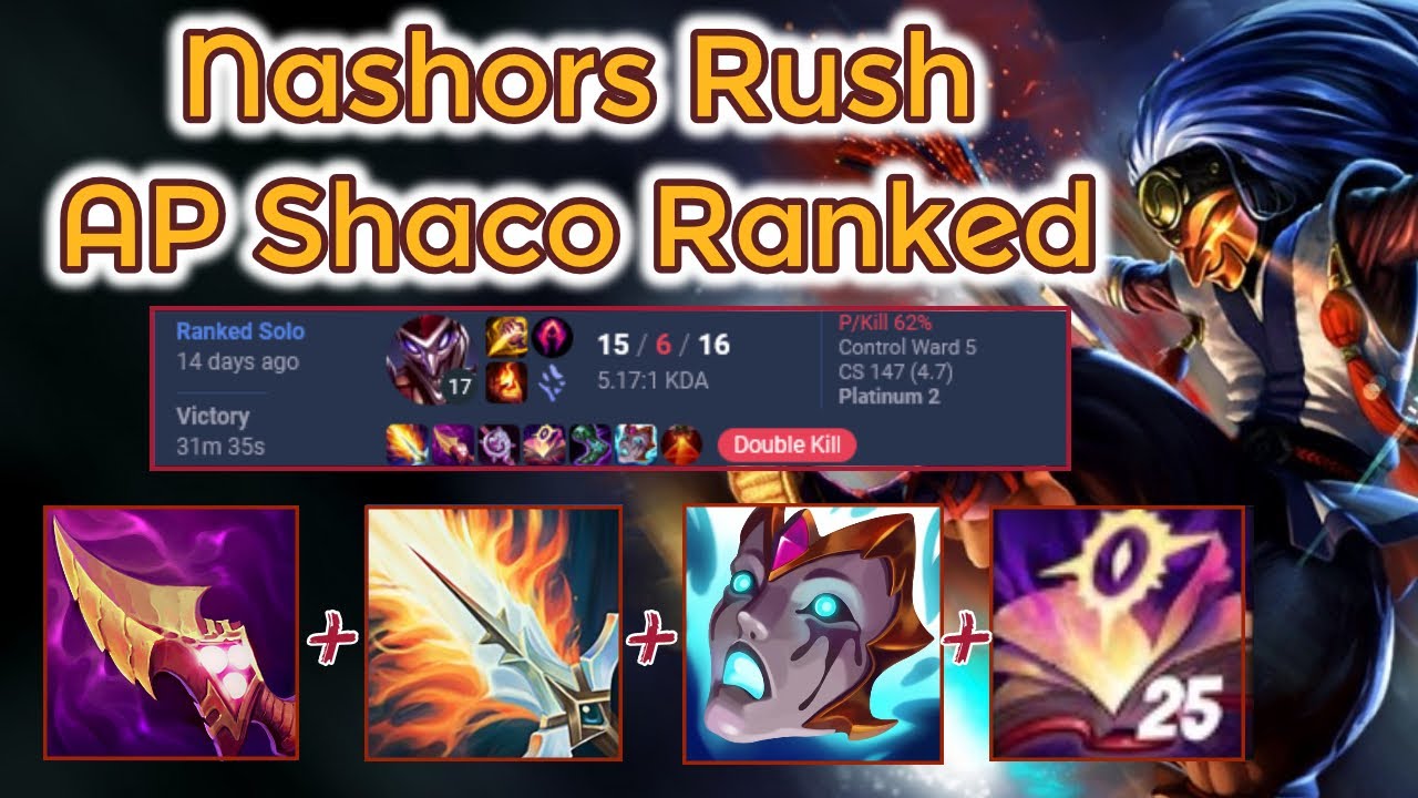 Nashor's Tooth + Lichbane AP Shaco SoloQ - Plat [League of Legends ...