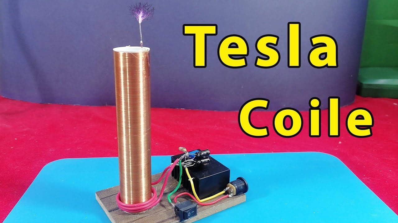 Make Your Own Tesla Coiltesla Coile Minipower Full Tesla Coilbuild Tesla Coilcreate Tesla