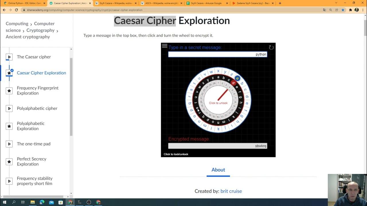 Szyfr Cezara - implementacja w Pythonie - YouTube