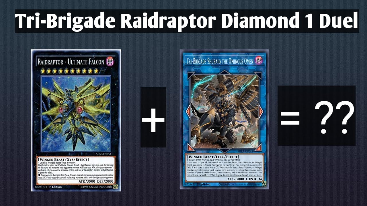 Tri-Brigade Raidraptor Diamond 1 Duel Yu-Gi-Oh Master Duel! - YouTube