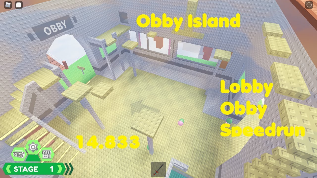 ROBLOX: Obby Island - Lobby Obby Speedrun (14.833) - YouTube