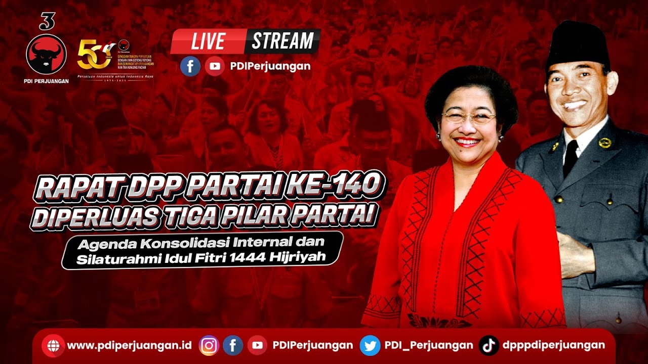 RAPAT DPP PARTAI KE 140 DIPERLUAS TIGA PILAR - YouTube