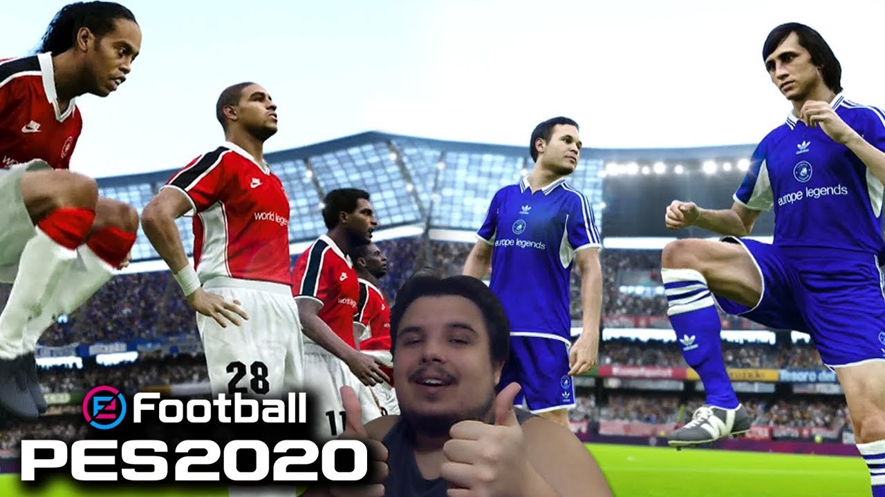 Jogando com os LEGENDS do PES 2020! - YouTube