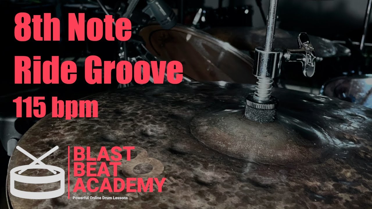 8th Note Ride Groove | Drum Lesson - YouTube