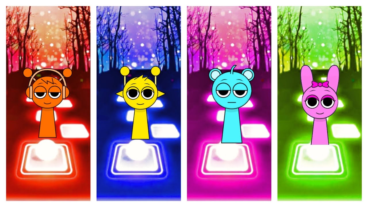 Sprunki Orenge 🆚 Sprunki Yellow 🆚 Sprunki Sky blue 🆚 Sprunki Pink ...