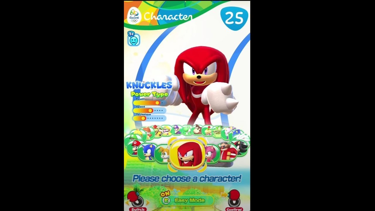 Mario & Sonic at the Rio 2016 Olympic Games AE - Knuckles - Vertical Gameplay (TeknoParrot ...