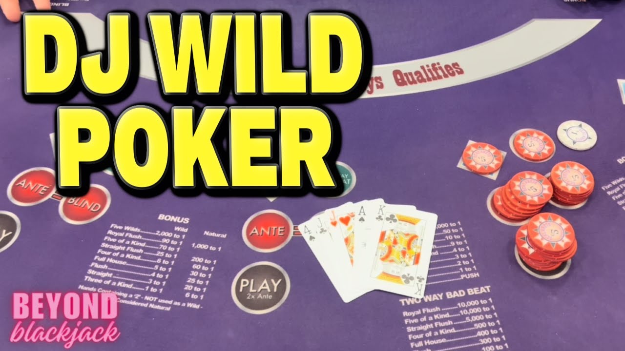 AMAZING RUN on DJ WILD POKER - YouTube