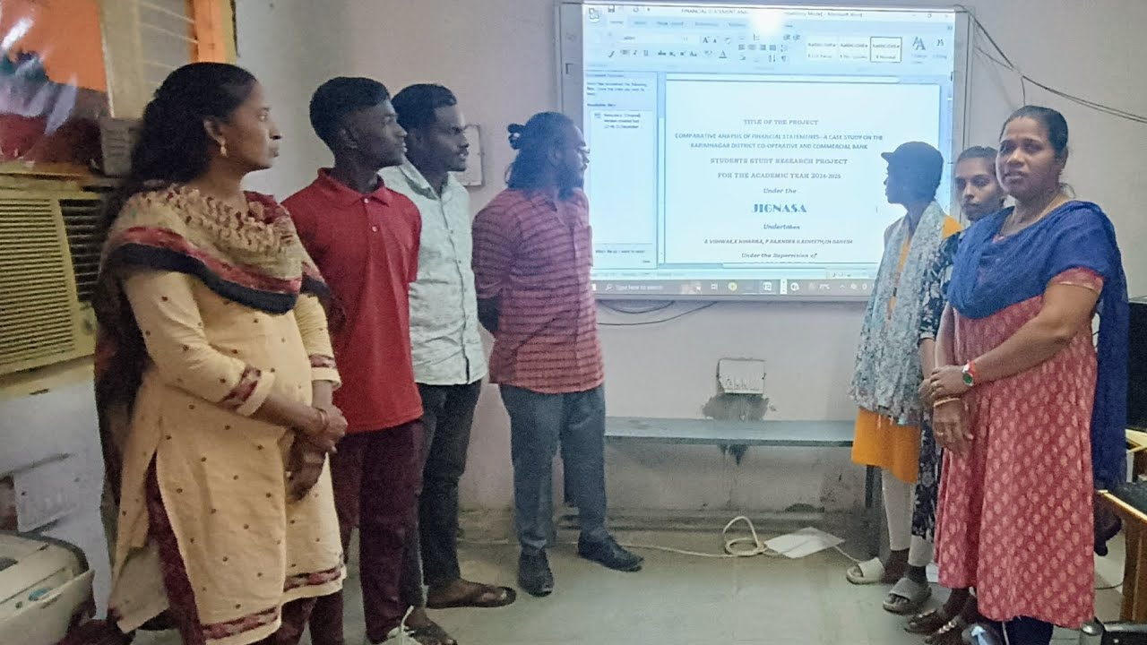 jignasa commerce project 2025 SKNR GASC jagitial - YouTube