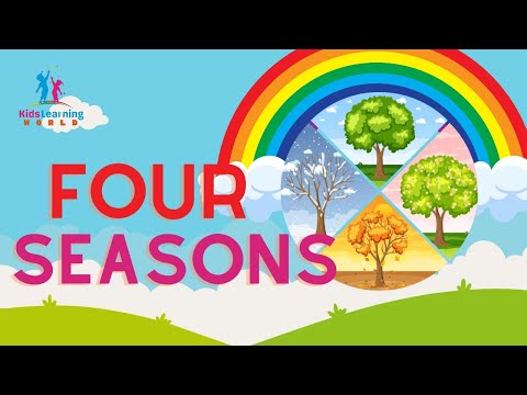 Kids vocabulary - Four Seasons - 4 seasons in a year - English educational video for kids