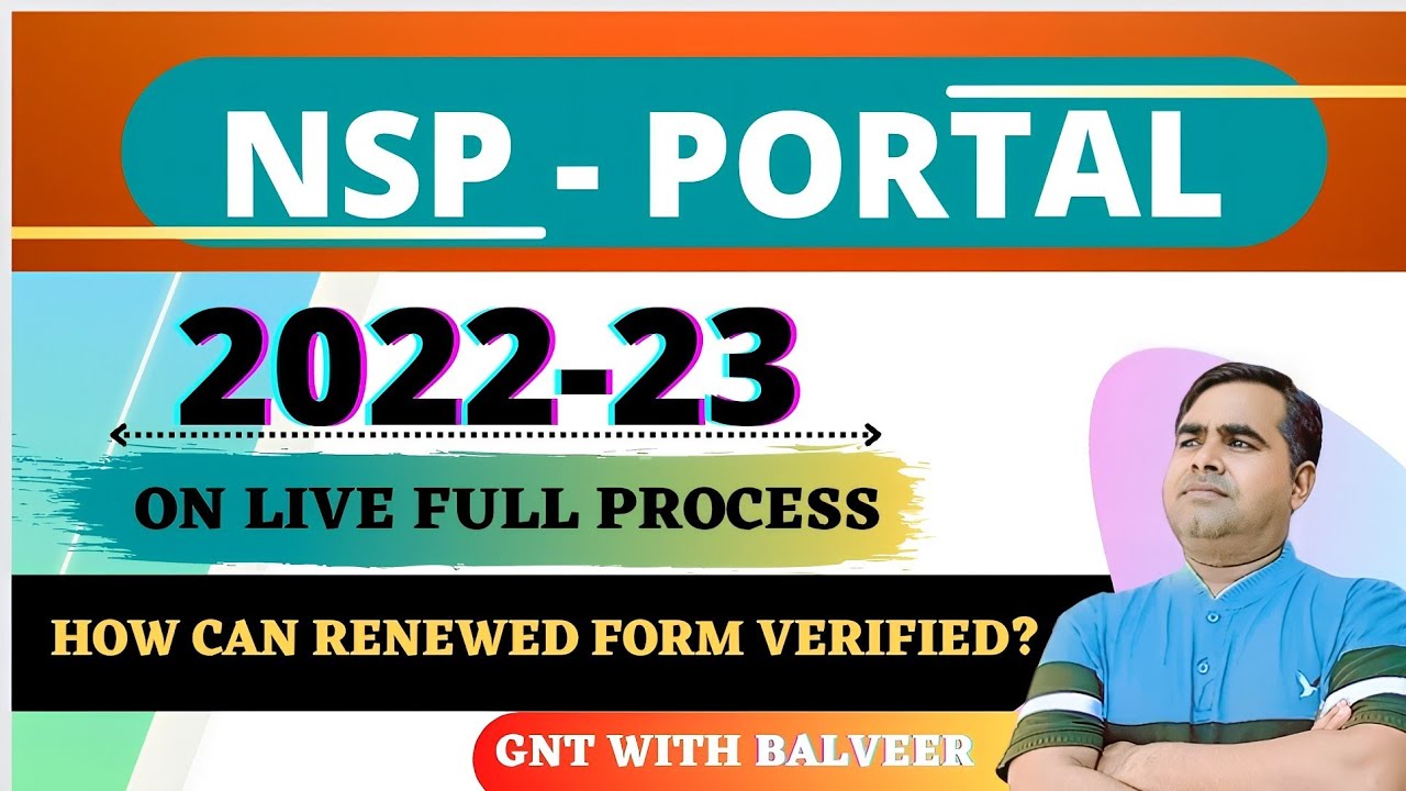 NSP-PORTAL,Minority scholarship-2022 On Live Process How can Renewal ...
