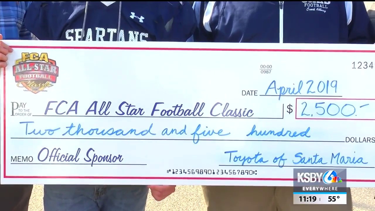 2019 FCA All-Star Football Classic: Orcutt Academy - YouTube
