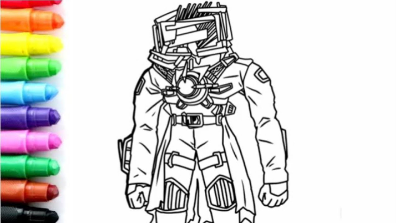 Cara Menggambar BROKEN TITAN TV MAN ASTRO INFECTED || How to Draw ...