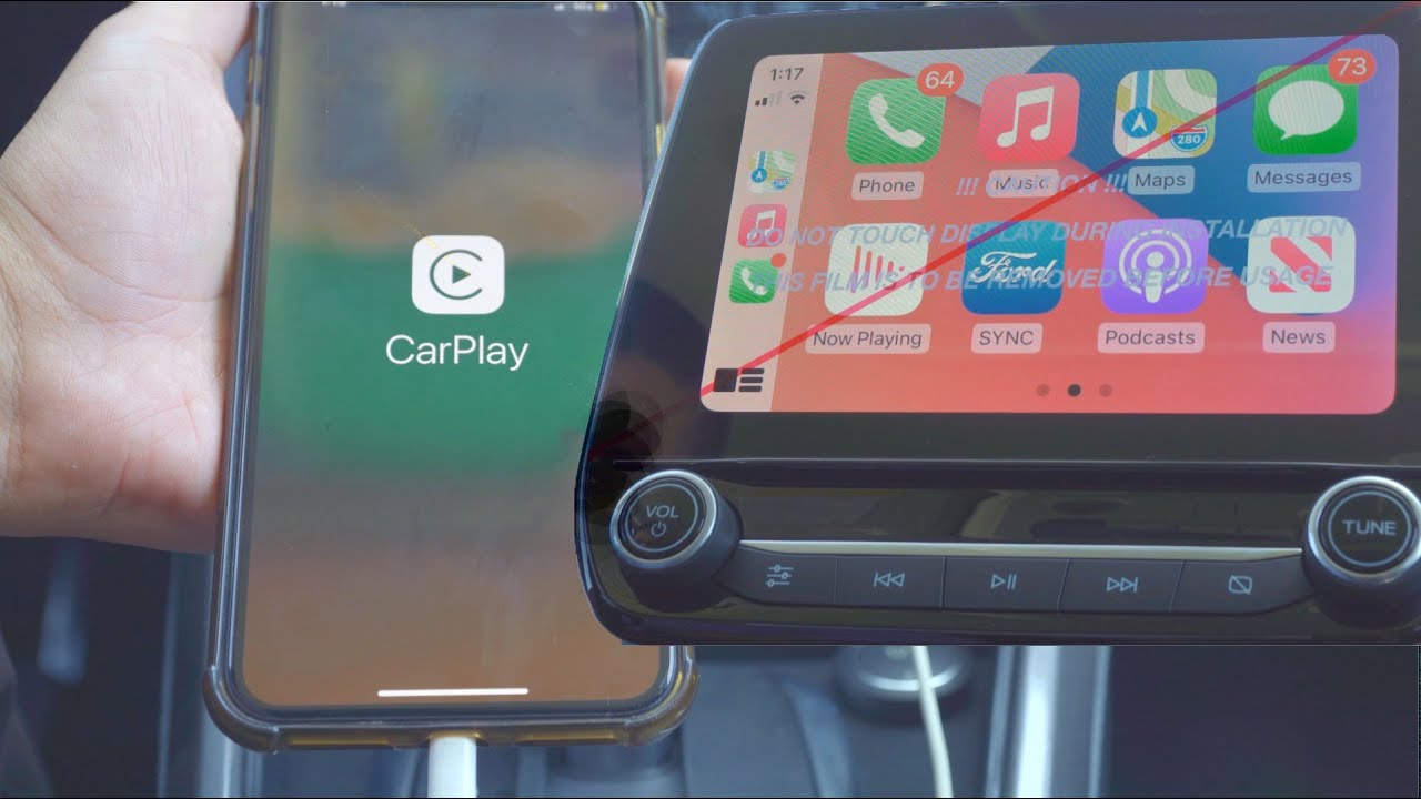 How to connect Apple Car Play or Android Auto on your Ford - YouTube