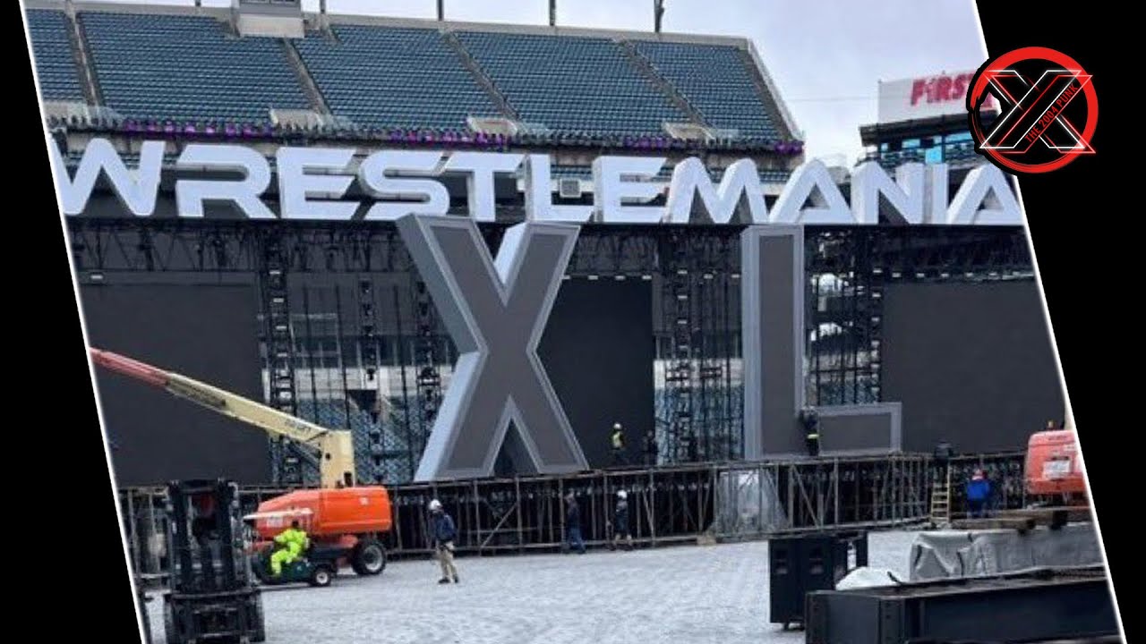 New Updated Look At The Wrestlemania 40 Stage - YouTube