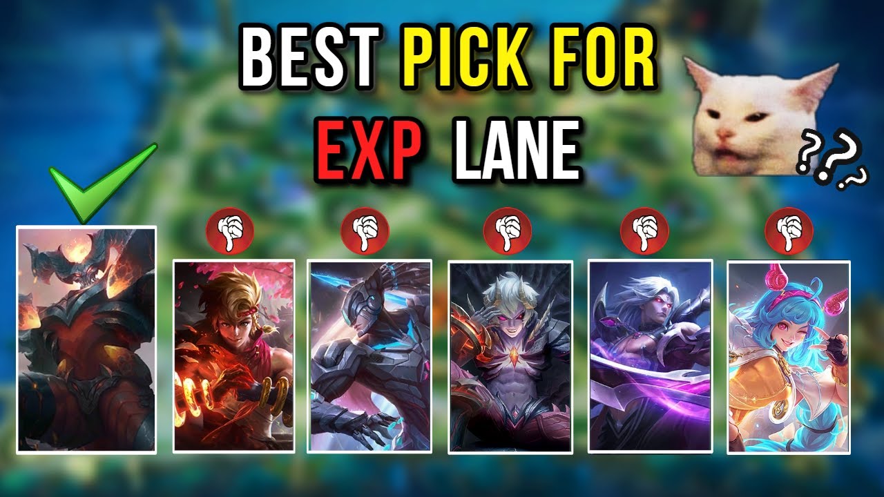 BEST PICK FOR EXP LANE?? COUNTER OF ALL HERO | MLBB - YouTube