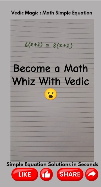 Learn Vedic Tricks of algebra for competitive exams 🔥#maths #vedic ...