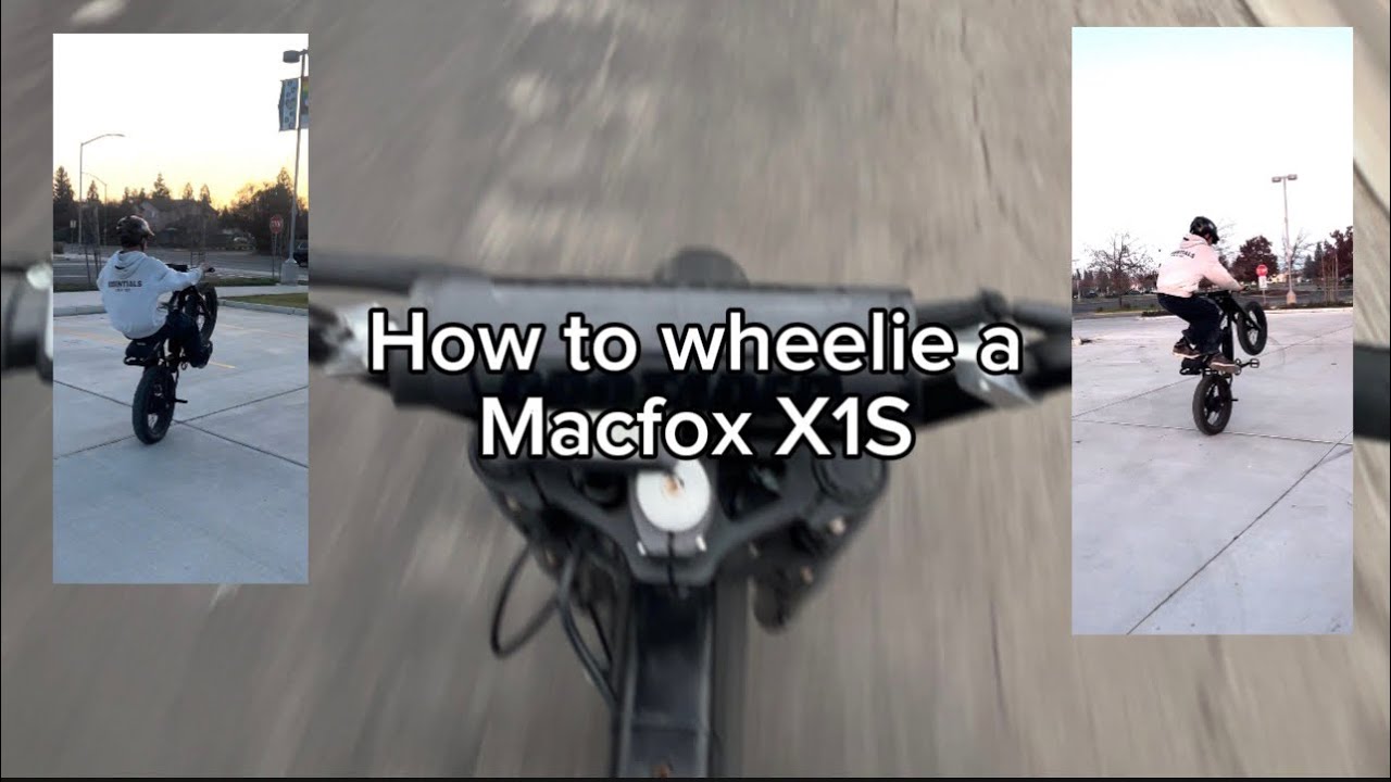 How to wheelie and combo a Macfox X1S e-bike - YouTube