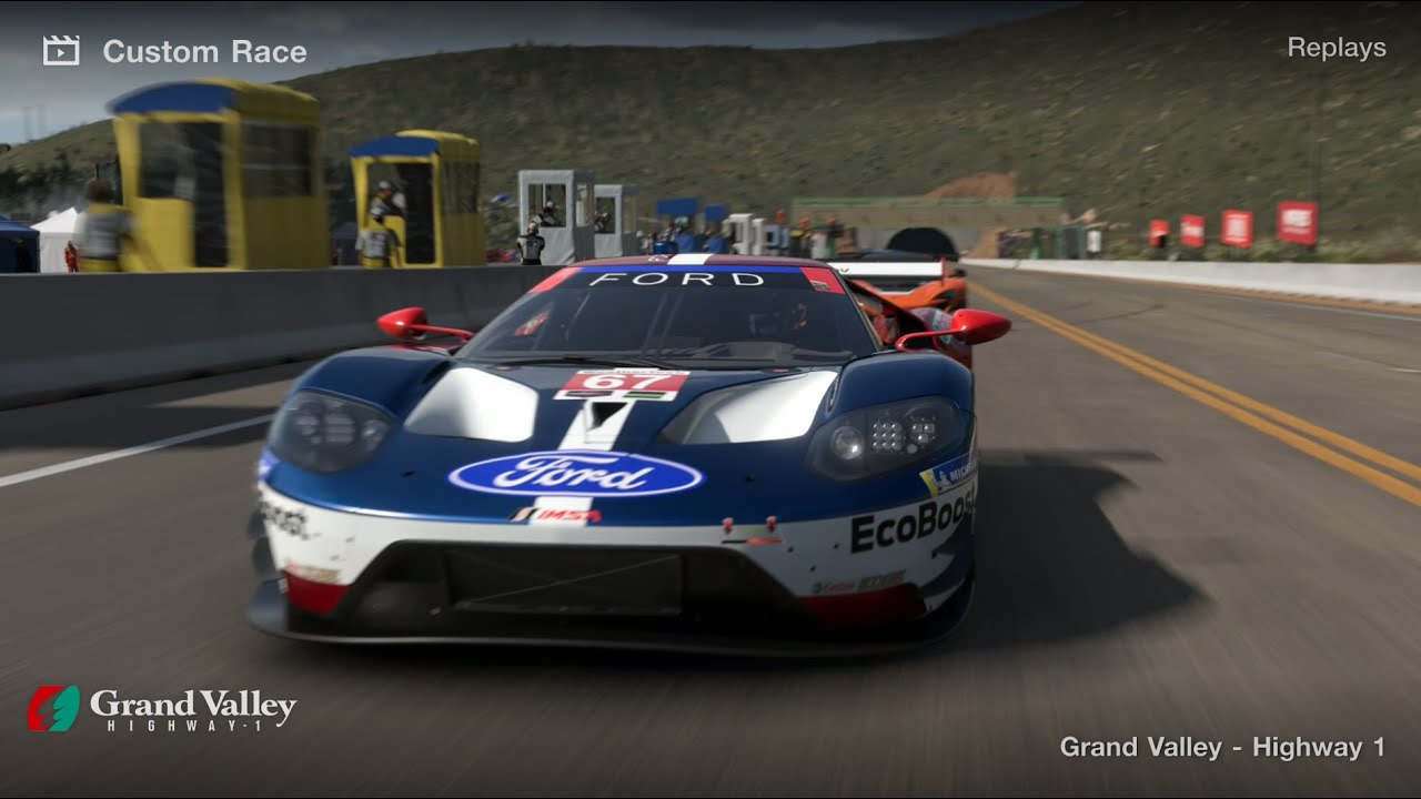 Ford GT40 GT Race Car 2018 on Grand Valley - Highway 1 in Gran Turismo ...