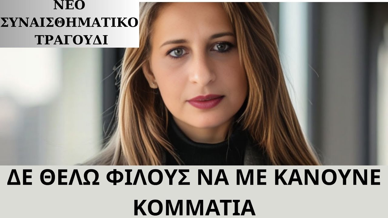 ΔΕ ΘΕΛΩ ΦΙΛΟΥΣ ΝΑ ΜΕ ΚΑΝΟΥΝΕ ΚΟΜΜΑΤΙΑ/ΝΕΟ ΣΥΝΑΙΣΘΗΜΑΤΙΚΟ ΛΑΙΚΟ ΤΡΑΓΟΥΔΙ ...