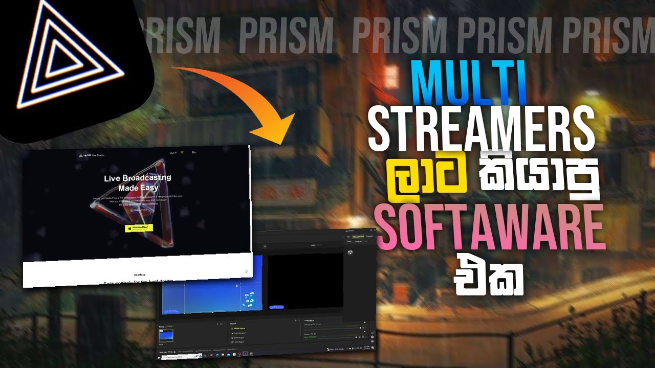 How to stream in Prism Live Studio | Sinhala | Ep 01 - YouTube