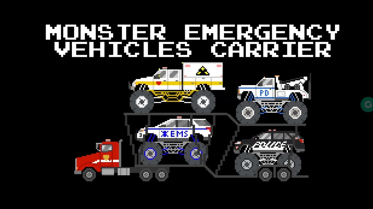 New Monster Emergency Vehicles Carrier @TheKidsPictureShow - YouTube
