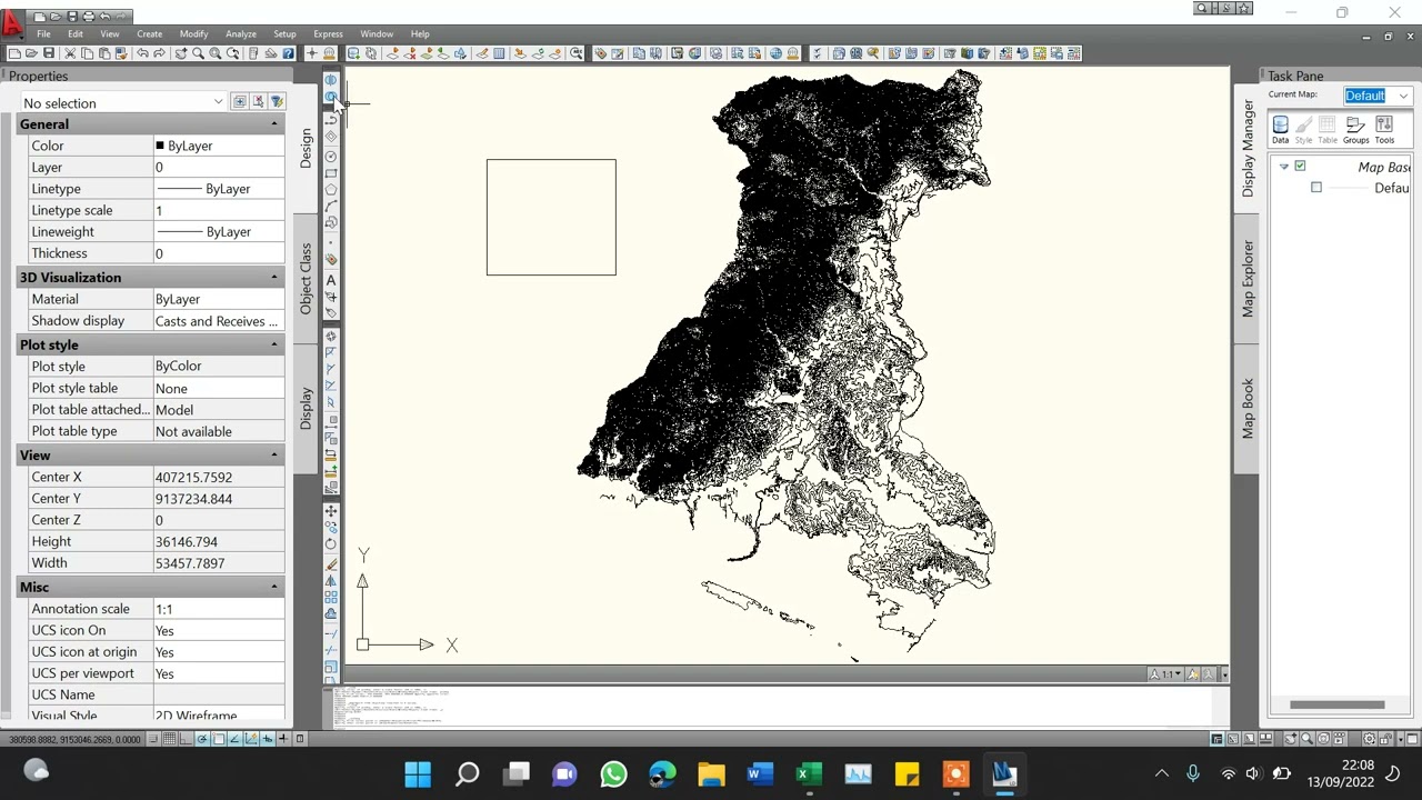 Tutorial Crop Kavling Data .shp Menggunakan AutoCAD Land Desktop 2009 ...