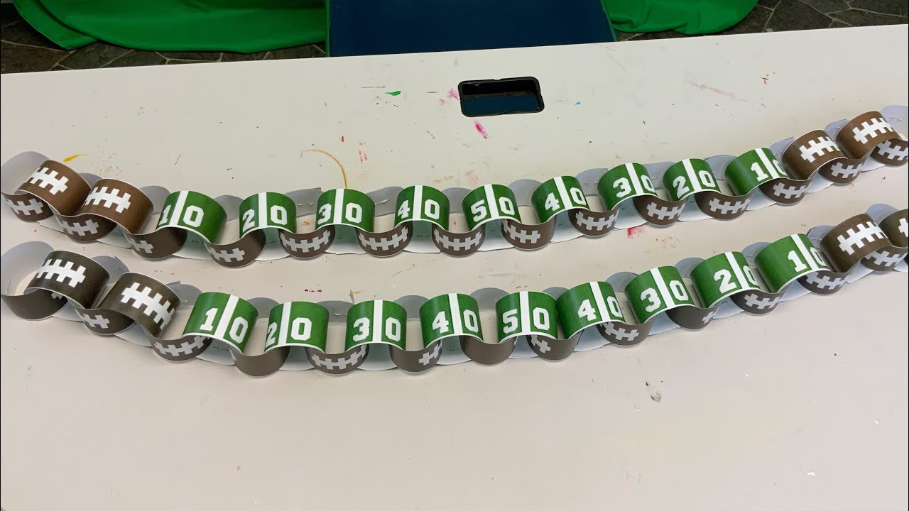 DT Crafts: Football Paper Chain - YouTube
