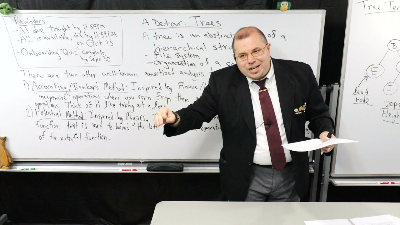 F2021 CS 340 Lecture 12 (Amortized Analysis Wrapup, Trees, Recursive Analysis/Computing Tree ...